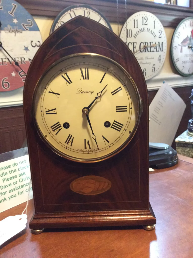 Quincy English Table Clock - Clocks by Christopher